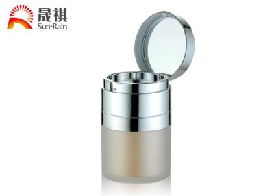 China Acryl Ronde Plastic Kosmetische ABS van de Kruiken Dubbele Muur Kraag Kosmetische 30ml Te koop