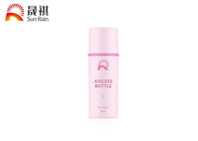 Cina Bottiglia senz'aria di plastica rosa su ordinazione 15ml 30ml 50ml della lozione del giro pp in vendita