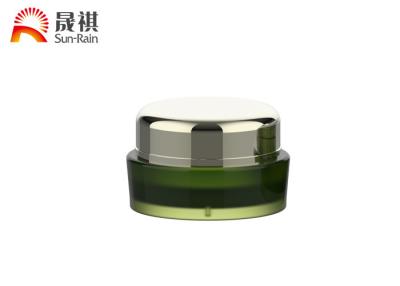 China Groene Dubbele de Muur Plastic Kruiken van PMMA 15g 30g 50g om Kosmetische Kruik SR-2302 Te koop