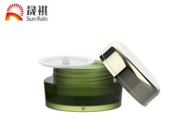China Groene Dubbele de Muur Plastic Kruiken van PMMA 15g 30g 50g om Kosmetische Kruik SR-2302 Te koop