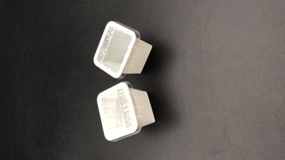 Cina white small plastic PP jelly blister square cup  with clear lid for packaging children toy jelly packing in vendita