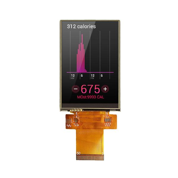 Quality 3.5 Inch TFT LCD Display 320*480 Resolution 50 Pin SPI Interface Display 250 Brightness for sale