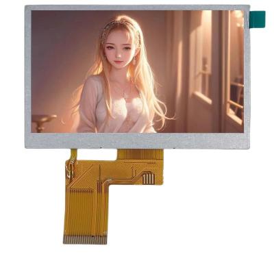 Quality 4.3 Inch LCD Display 480x272 Resolution MCU LCD Display 300 Brightness for sale