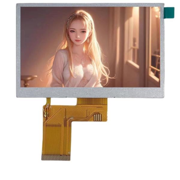 Quality 4.3 Inch LCD Display 480x272 Resolution MCU LCD Display 300 Brightness for sale