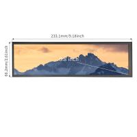 Quality 8.8 Inch Car Display Touch Screen 600 Cd/M2 HDMI Capacitive Touch Screen for sale