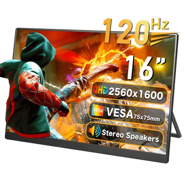Quality 16 Inch 120hz HD Monitor 1920x1080 Portable Screen For Phone for sale
