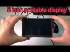 5 дюймовый сенсорный монитор 800x480 USB интерфейс монитор 300 Cd/m2