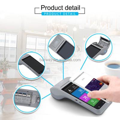 China Do terminal Handheld móvel da posição de 5,5 NFC Android de PDA do tela táctil da polegada sistema Z91 da posição mini for sale