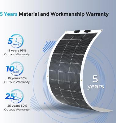 China 100w Flexible Solar Panel 12v For Caravan Rv Boat Cabin Home Camper Van Shed Uk for sale