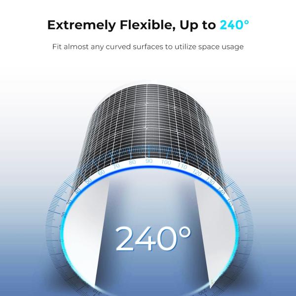 Quality 200w Flexible Solar Panel 12v Mono Battery For Caravan Rv Boat Camper Van Shed for sale