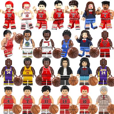 China Sakuragi Hanamichi Basketball Minifigures Kobe Bryant NBA Legends Custom Sports Minifigures for sale