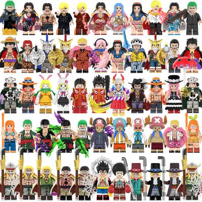 China Shanks Mini Figure One Piece Peacekeeper Bartholomew Anime Action Figures Gladiator Set for sale