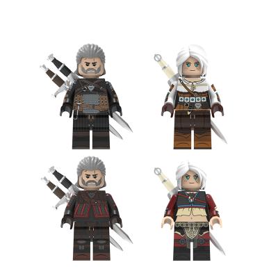 China Geralt Brick Builder Game Ciri The Witcher Series Compatible Blocks Collectible Set FT24-27 for sale