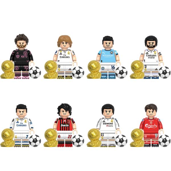 Quality Cristiano Ronaldo Football Minifigures Lionel Messi Legend Custom Sports Minifigures Collection for sale