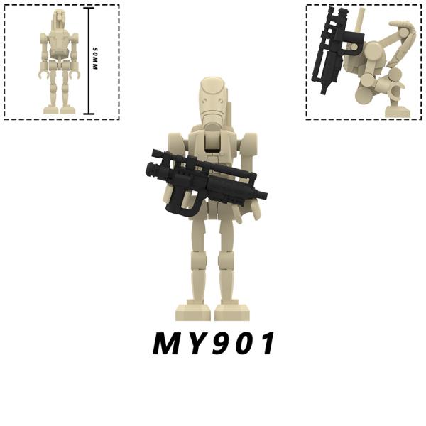 Quality Robot Commander Custom Star Wars Minifigures Battle Droid ABS Collection for sale