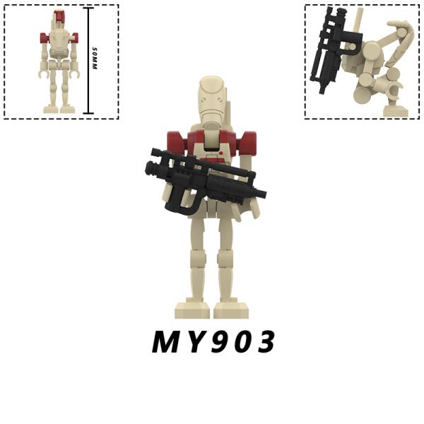 Quality Robot Commander Custom Star Wars Minifigures Battle Droid ABS Collection for sale