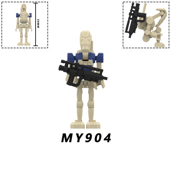 Quality Robot Commander Custom Star Wars Minifigures Battle Droid ABS Collection for sale