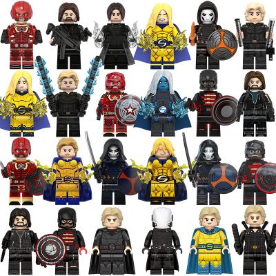 China Thunderbolts SuperHero Building Blocks Sentry Ghost Black Widow Winter Soldier Assembly Toys for sale