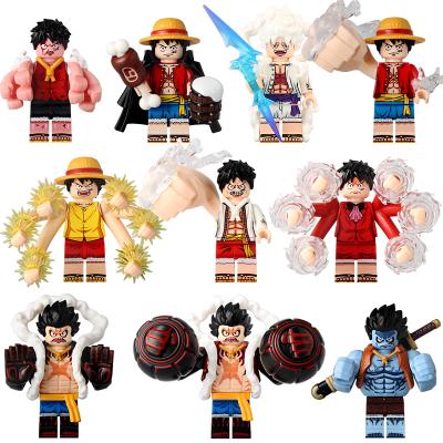 China Luffy One Piece Custom Figures Anime Figure Edition Building Bricks Display Collectible Pack for sale