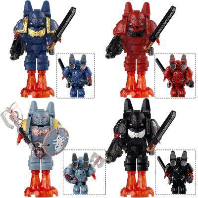 China 40K Warhammer Mini Figures Space Marines Jump Pack Assault Minifigures Building Blocks Collection for sale