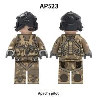 China Military Pilot Building Blocks Minifigures for sale