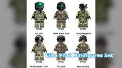 Custom Air Force Pilot Building Block Minifigures Set