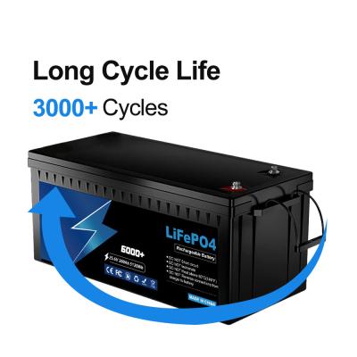China Deep Cycle 24v Lifepo4 Battery 25.6V 200ah Lithium Battery Rechargeable for sale