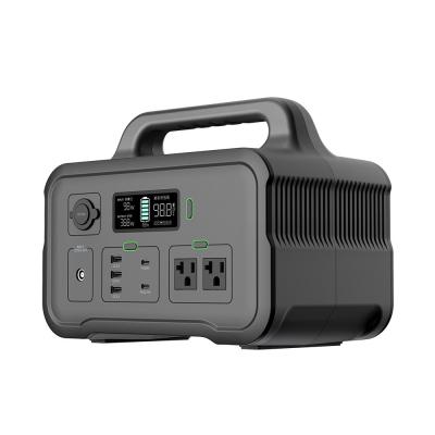 China 600W Rechargeable Portable Power Station Mppt Portable Power Source With Ac Outlet for sale