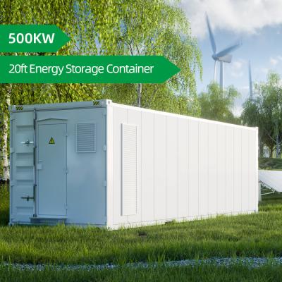 Cina 500KW batterie contenitore di sistema al litio contenitore di stoccaggio dell'energia solare da 20 piedi per l'industria in vendita