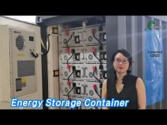 Contenedores de armazenagem de energia num grande transportador de 100 kW 243 kWh