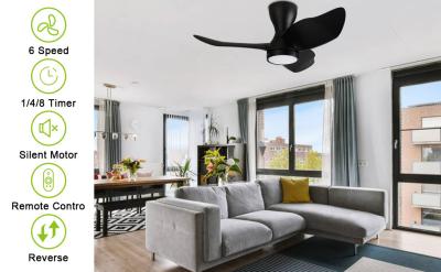 China Stylish 36 Inch DC Motor Ceiling Fan with Smart Control and Alexa / Google Assistant Compatible for sale
