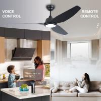 China 56 Smart Ceiling Fan Light with Alexa/Google Home Control for sale