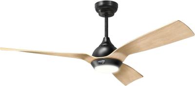 China 52 Inch Ceiling Fan Streamlined Design Outdoor Downrod Mount Ceiling Fan With Light for sale