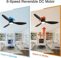 China White Black Gold 52 Ceiling Fan With Energy Saving Function for sale