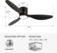 China White Black Gold 52 Ceiling Fan With Energy Saving Function for sale