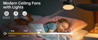 China White Black Gold 52 Ceiling Fan With Energy Saving Function for sale