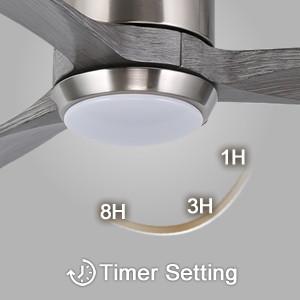 China Quiet DC Motor Ceiling Fan with Smart APP Control 3-Color Dimmable LED Light and 6 Speed Choice for sale