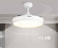 China 6-Speed DC Motor Retractable Ceiling Fan with Light for sale