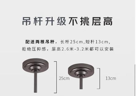 Smart Ceiling Fan Light with 6 Speeds and 3 Light Modes