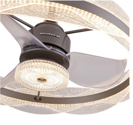 Smart Ceiling Fan Light with 6 Speeds and 3 Light Modes