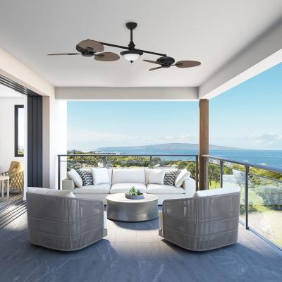 Cina Moderno ventilatore di soffitto intelligente da 86 pollici con kit di luce e motore CC a 3 velocità in vendita