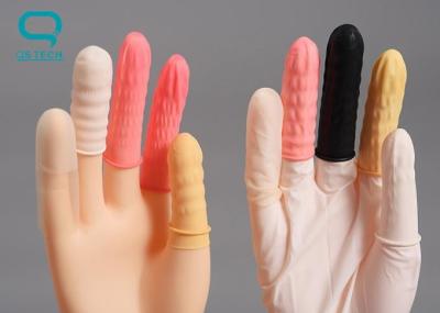 China Elektronische Industrie-Reinraum-Naturkautschuk-Fingerschutz gleitet nicht zu verkaufen