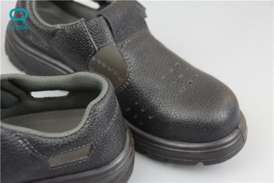 China Industrial ESD Safety Shoes with Steel Toe Mens , Black Color for sale
