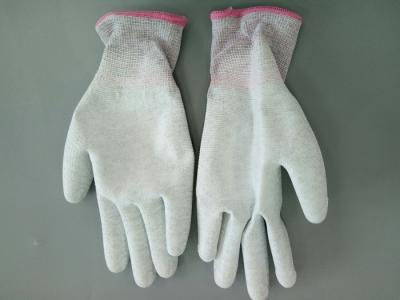 China De gebreide ESD Cleanroom Handschoenenpu Palm bedekte Gekleurde Manchetten Statische Verdwijnend met een laag Te koop