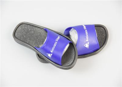 China Zwarte Lege ESD Cleanroom Schoenen Rubber Antistatische Pantoffels voor Mannen Vrouwen Te koop