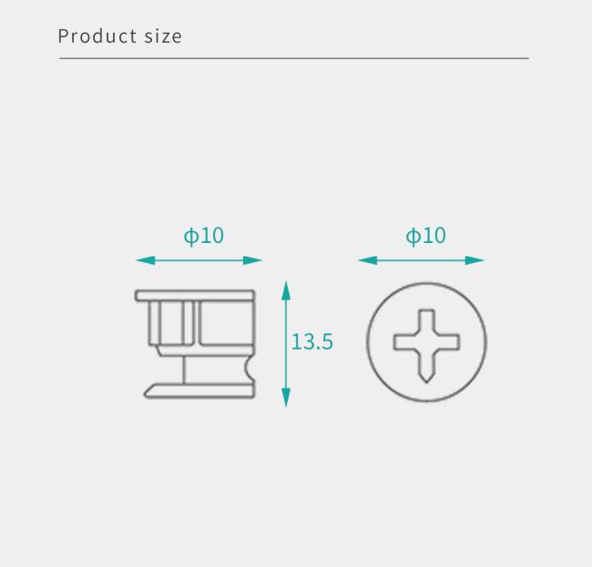 Professional grade furniture cam lock hardware