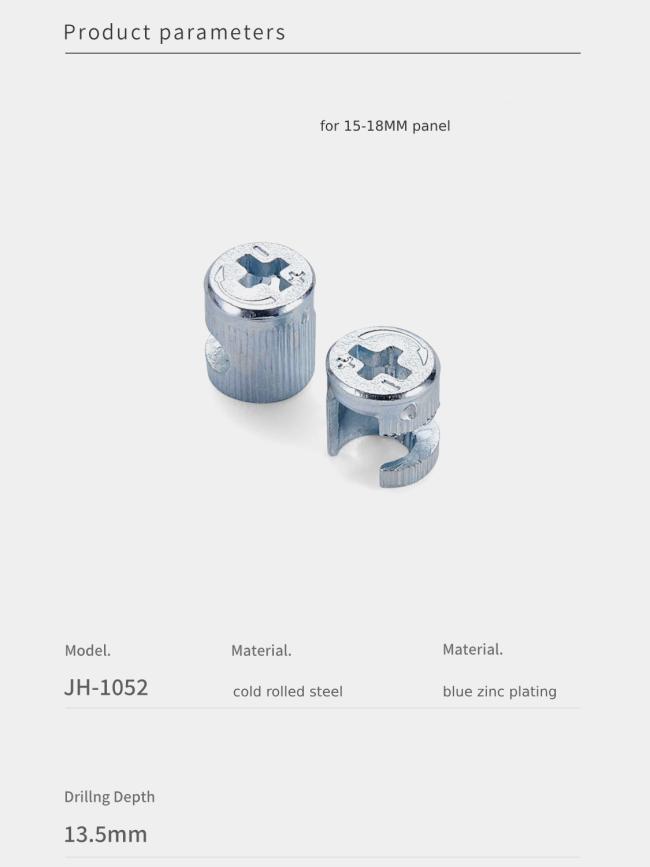 High quality steel cam lock nuts for knockdown furniture