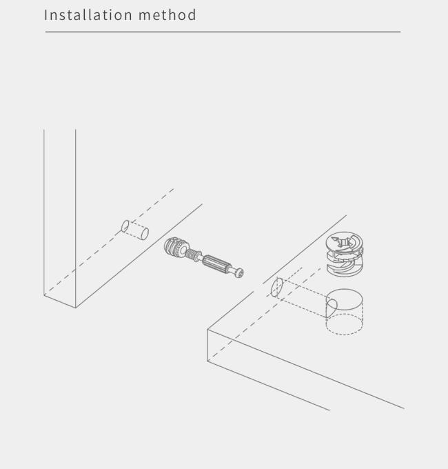 Minifix Spreading Bolts side profile demonstrating compact design