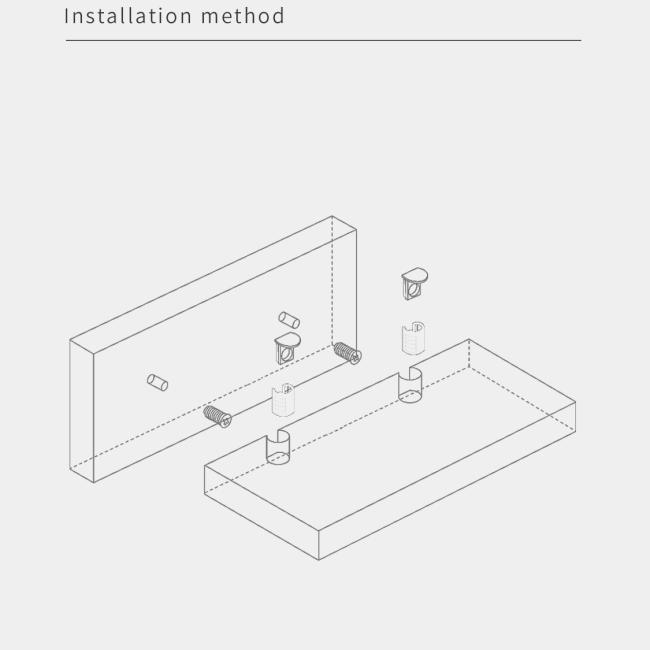 JH-4002 Shelf Pegs installed in furniture panel showing secure fit