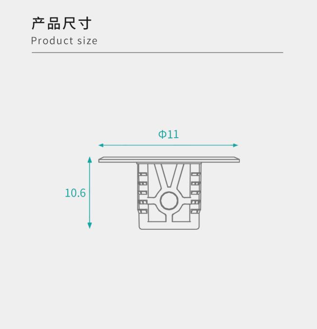 Shelf Pegs installed in furniture demonstrating floating shelf effect